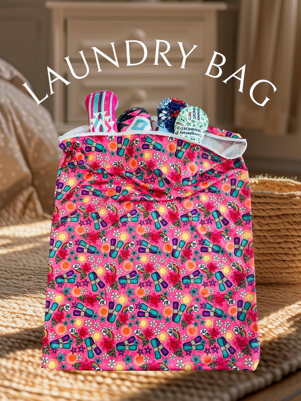 SOCO PINK XL MESH LAUNDRY BAG – SoCo Studio